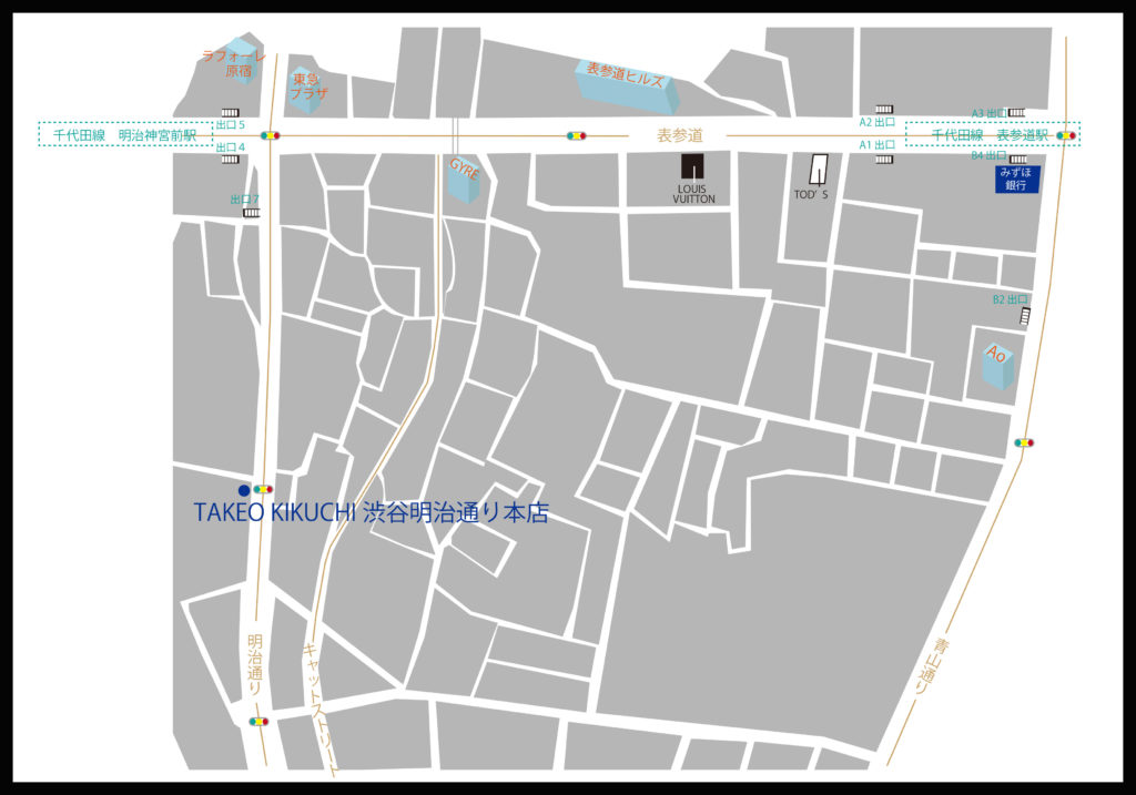 TAKEO KIKUCHI (タケオキクチ) 渋谷明治通り本店 | Fashion Map Tokyo