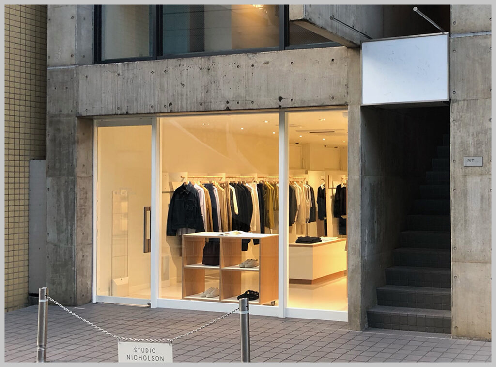STUDIO NICHOLSON AOYAMA (スタジオ ニコルソン 青山) | Fashion Map Tokyo